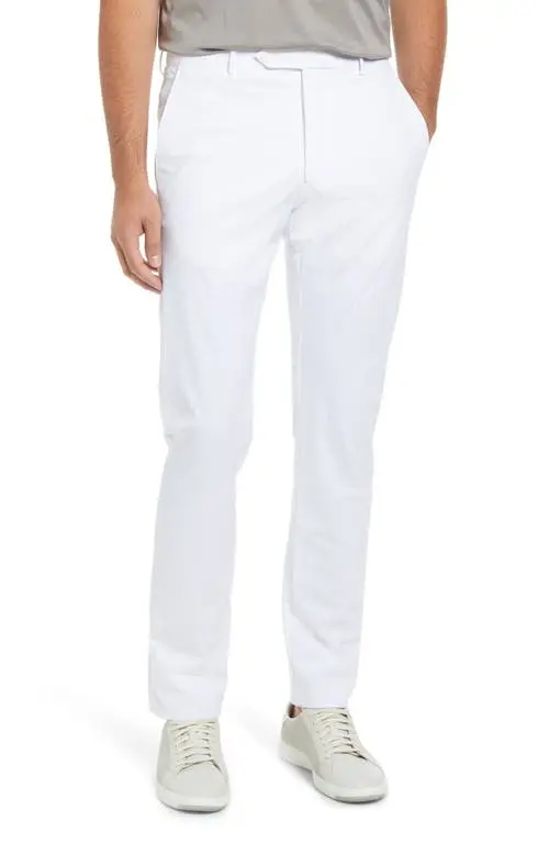 Zanella Active Stretch Flat Front Trousers - White