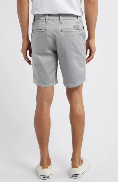 Ag Wanderer 8.5-inch Stretch Cotton Chino Shorts - Sulfur Silver Phantom