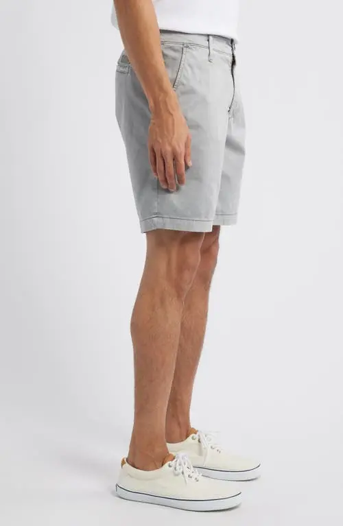 Ag Wanderer 8.5-inch Stretch Cotton Chino Shorts - Sulfur Silver Phantom