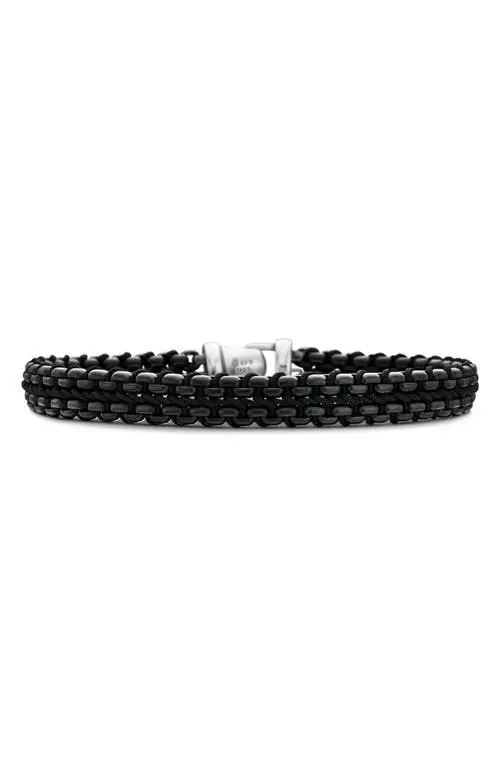 David Yurman Woven Chain Bracelet - Black/black
