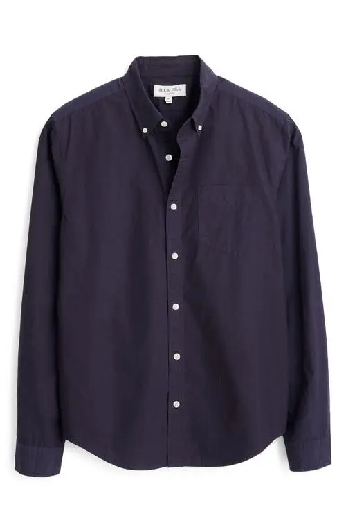 ALEX MILL Standard Button-down Shirt - Dark Navy