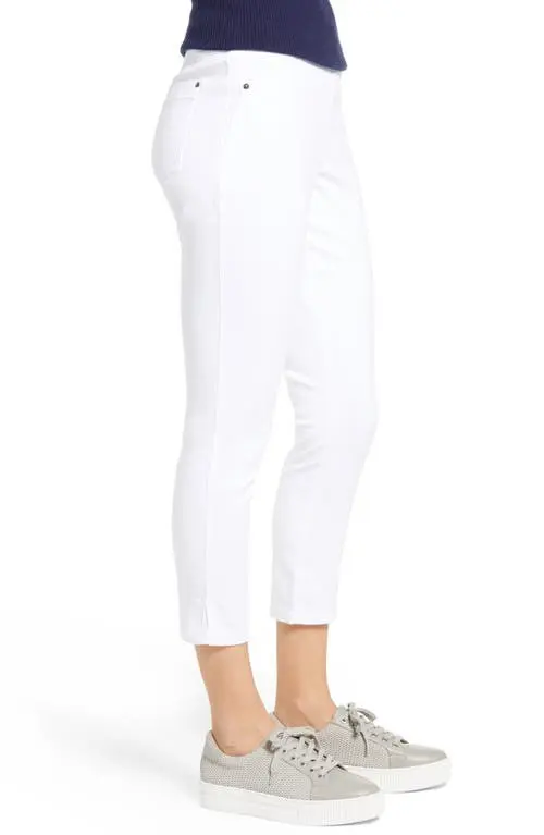 Hue Split Hem Denim Capri Leggings