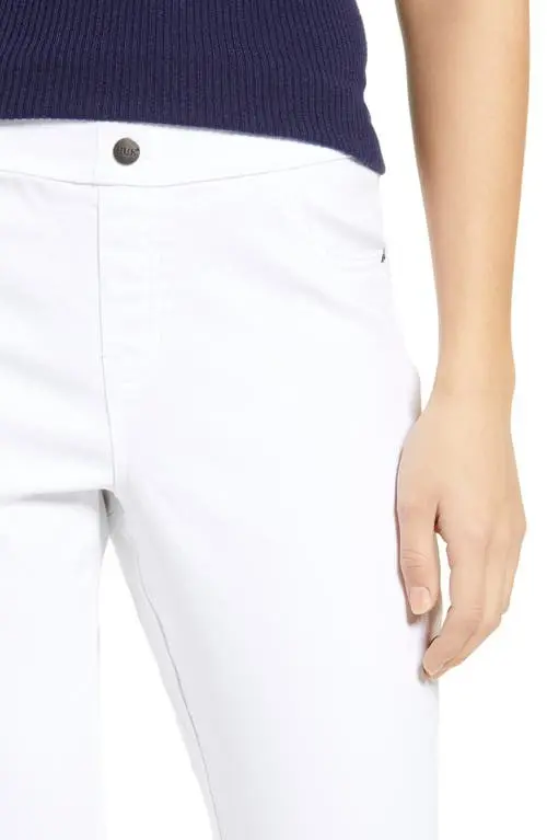 Hue Split Hem Denim Capri Leggings