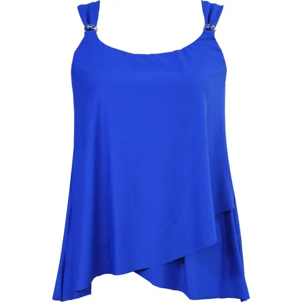 Miraclesuit Razzle Dazzle Underwire Tankini Top - Delphine Blue