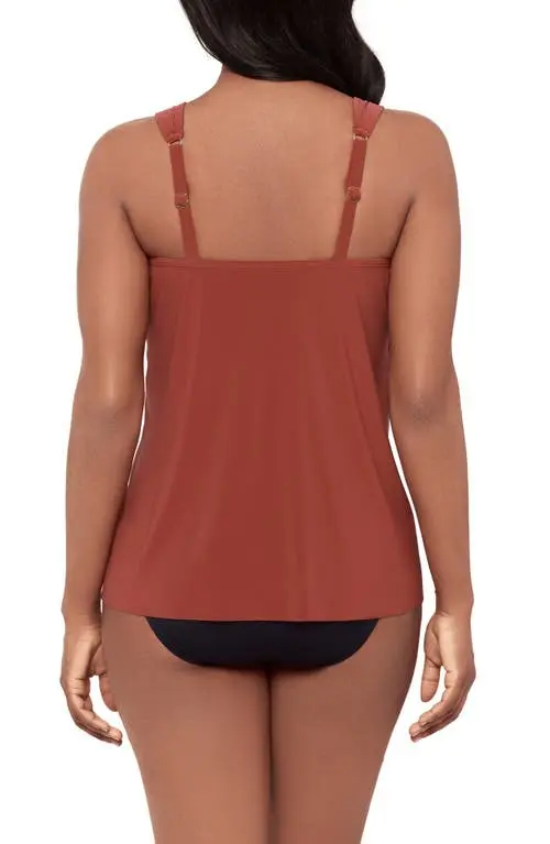 Miraclesuit Razzle Dazzle Underwire Tankini Top - Terra