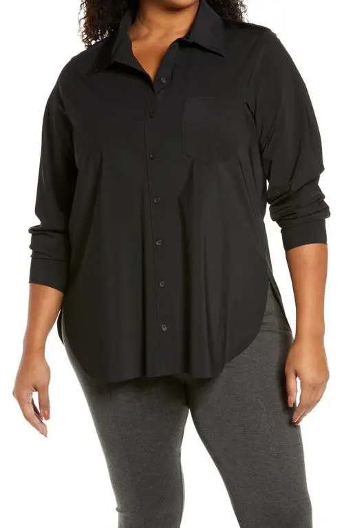 Lyssé Essentials Schiffer Button-up Shirt - Black