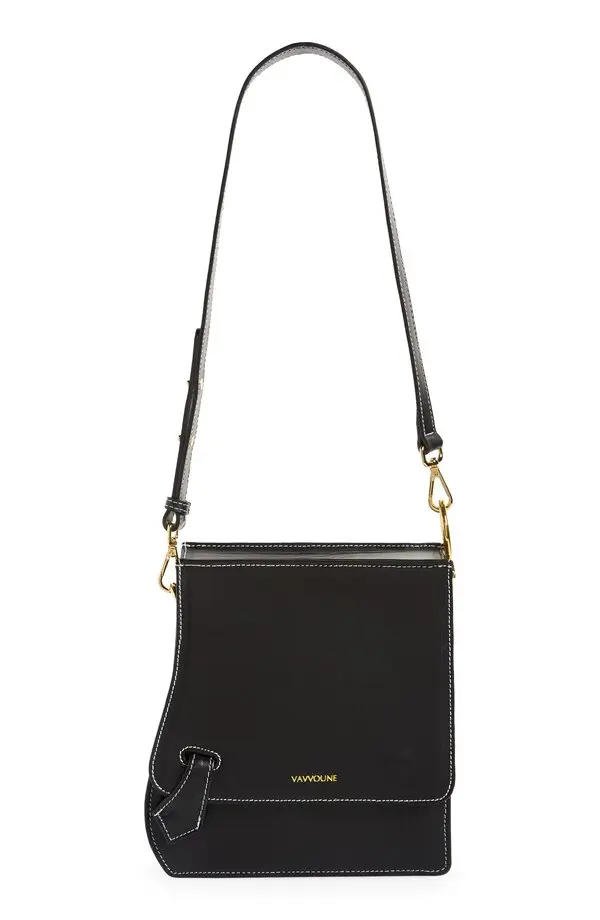 VAVVOUNE Riya Leather Shoulder Bag