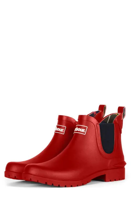 Barbour Wilton Chelsea Boot - Red