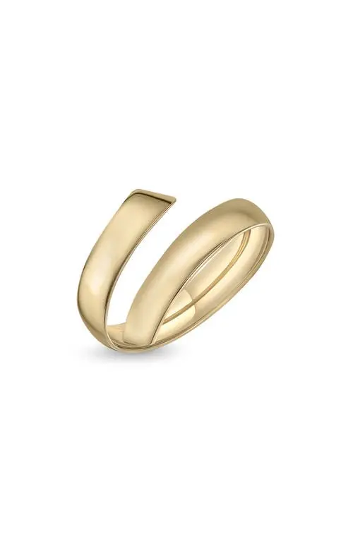 Bony Levy 14k Gold Beveled Edge Bypass Ring - 14k Yellow Gold