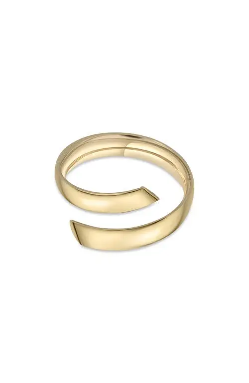 Bony Levy 14k Gold Beveled Edge Bypass Ring - 14k Yellow Gold