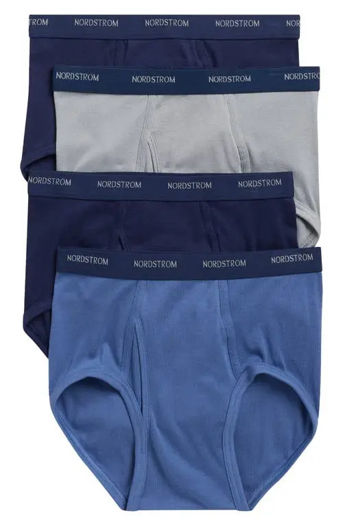 Nordstrom Supima Cotton Briefs - Blue Bijou Multi