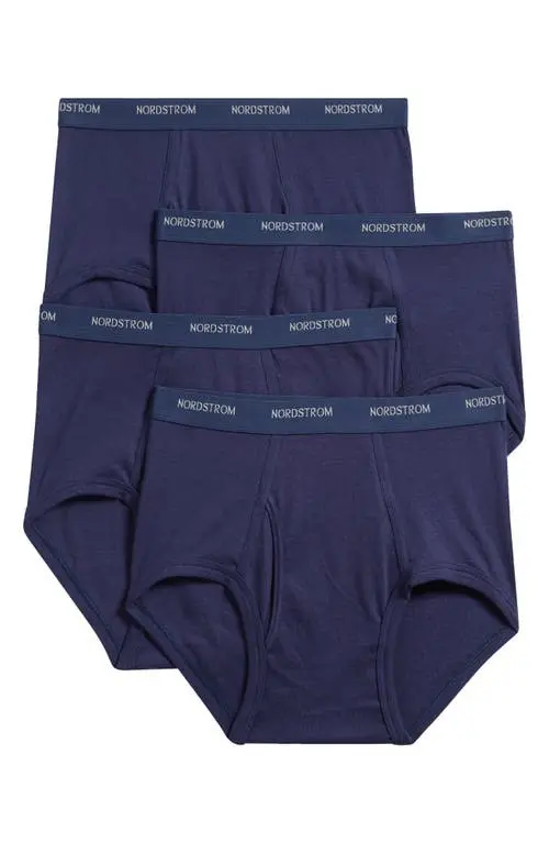 Nordstrom 4-pack Supima® Cotton Briefs - Navy Dusk