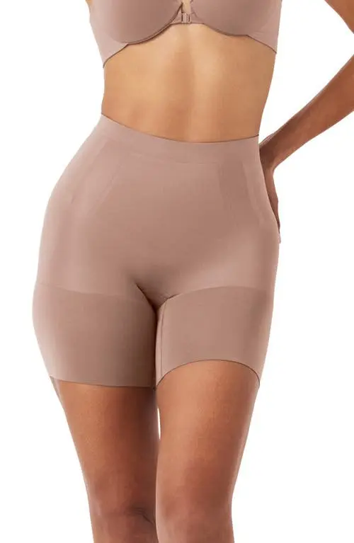 Spanx Spanxsculpt™ Oncore Mid-thigh Shorts - Cafe Au Lait
