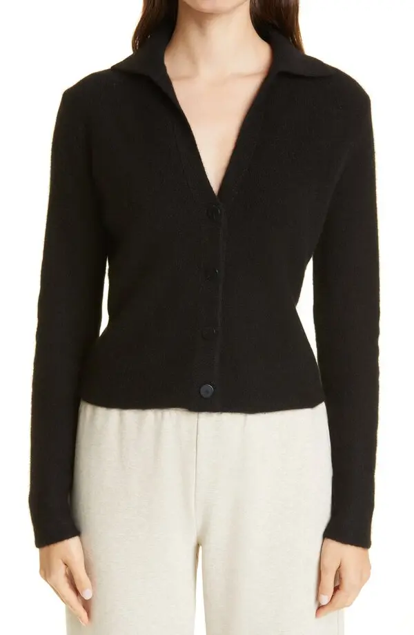 Vince Polo Collar Cashmere Cardigan
