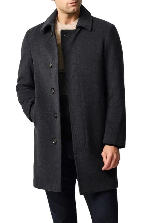 Rodd & Gunn Archers' Wool-blend Overcoat - Granite