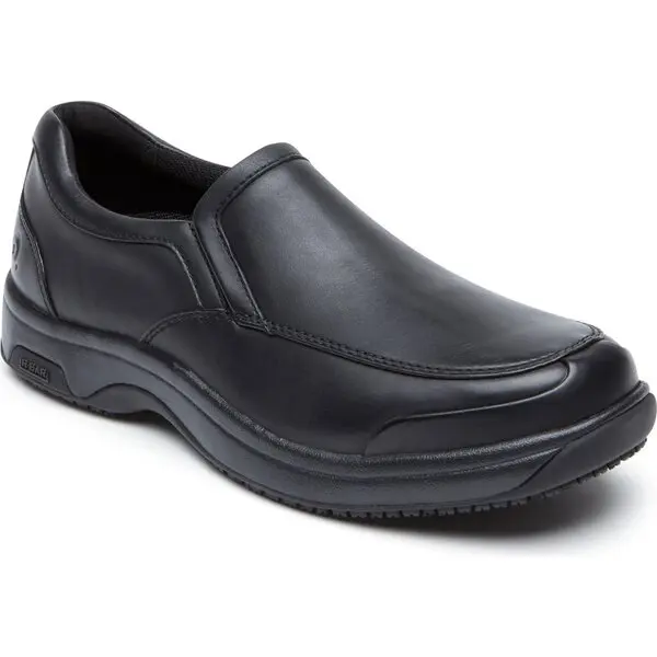 Dunham Battery Park Waterproof Slip-on - Black Leather