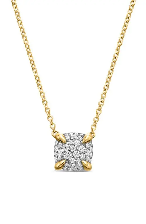David Yurman Petite Chatelaine® 18k Yellow Gold & Pendant Necklace - Diamond
