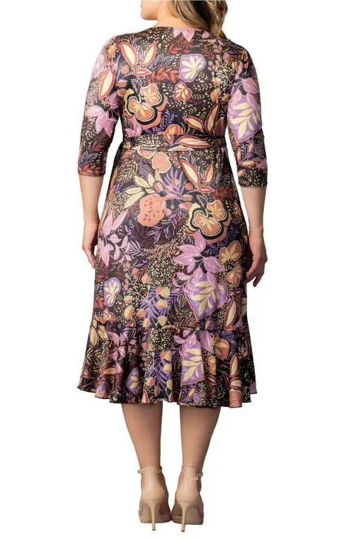 KIYONNA Flirty Flounce Wrap Dress - Wonderland
