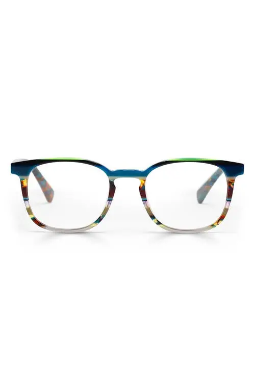 Eyebobs Boardroom 50mm Eyeglasses - Teal Multi/clear