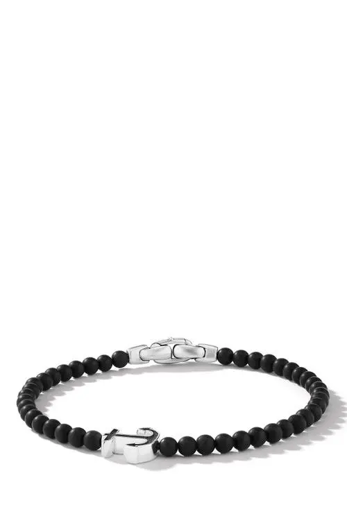 David Yurman Spiritual Beads Anchor Bracelet - Black Onyx