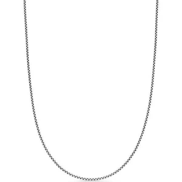 David Yurman Sterling Silver And 14k Yellow Gold Chain Necklace - Metallic Silver
