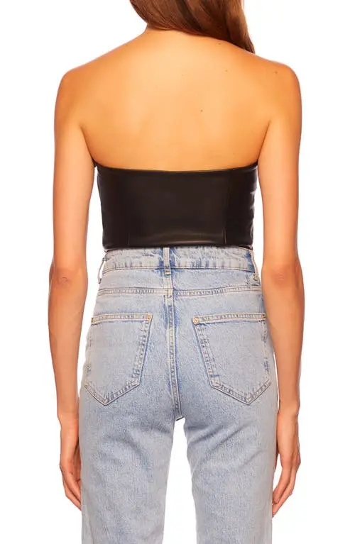 Susana Monaco Faux Leather Tube Top