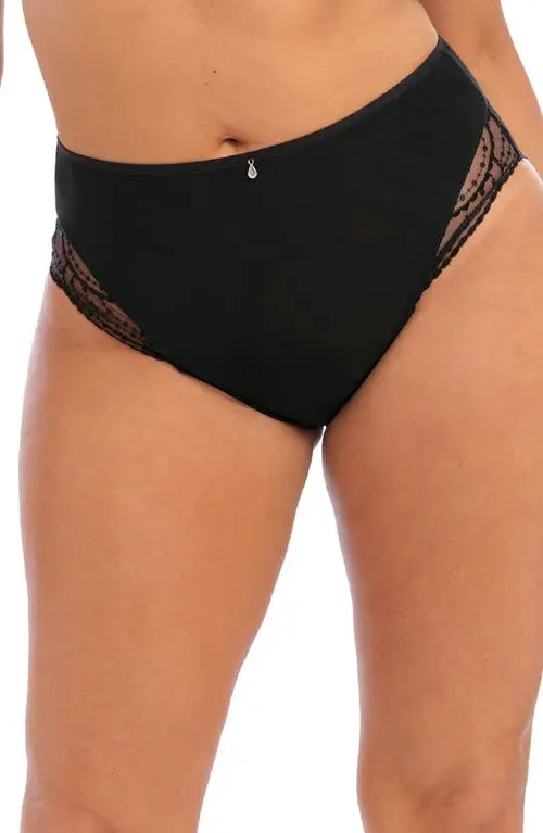 Elomi Priya Full Figure High Waist Briefs - Black