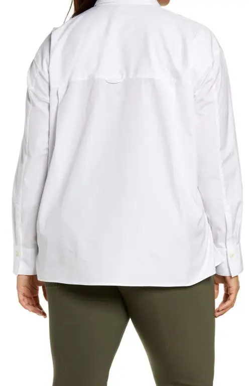 Vince Cotton Poplin Button-up Shirt - Optic White