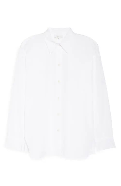 Vince Cotton Poplin Button-up Shirt - Optic White