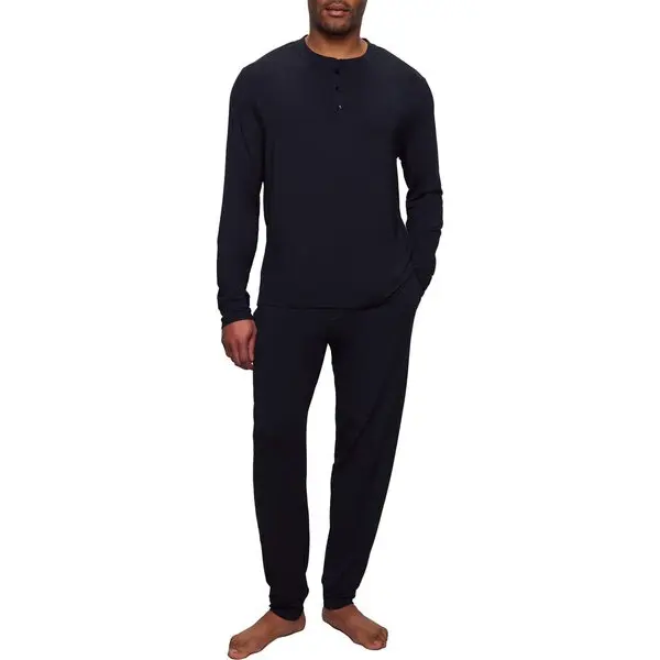Eberjey Henry Jersey Pajamas - Black