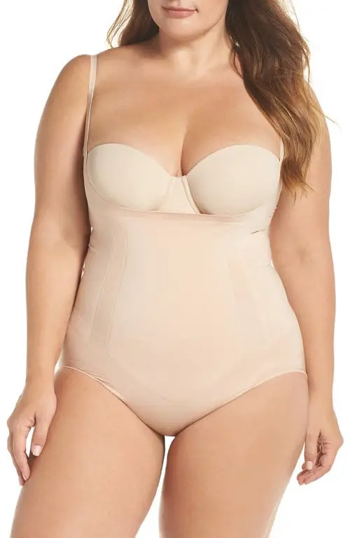 Spanx Spanxsculpt™ Oncore Open Bust Brief Bodysuit - Soft Nude