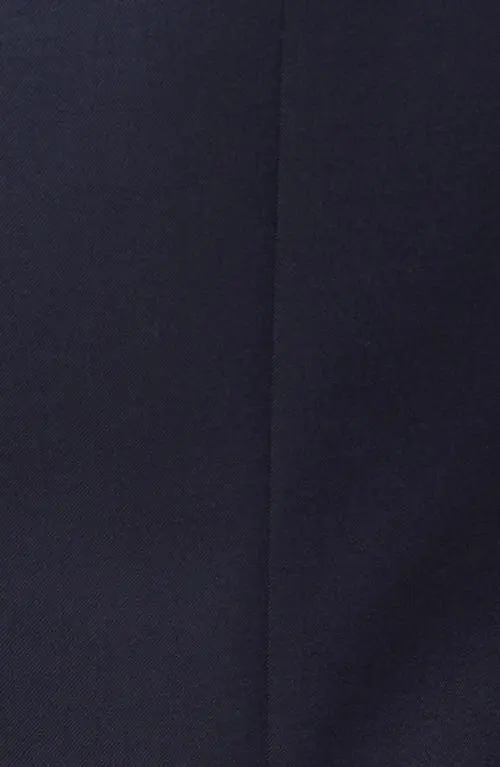 BOSS Slim Fit Solid Wool Suit Jacket - Navy