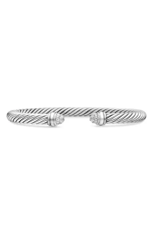David Yurman Classic Cable Bracelet With Diamonds - Diamond