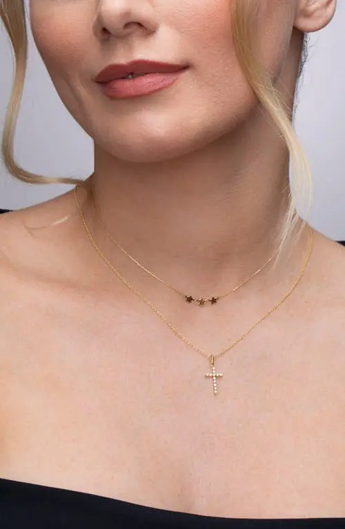 Bony Levy Diamond Cross Pendant Necklace