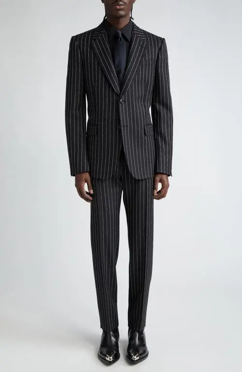 Alexander McQueen Alexander Harness Stretch Poplin Button-up Shirt - Black