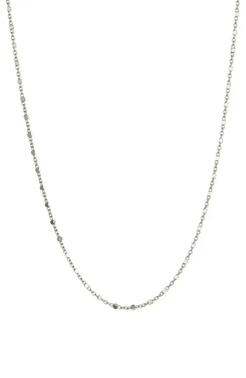 Bony Levy 14k Gold Beaded Chain Necklace - 14k White Gold