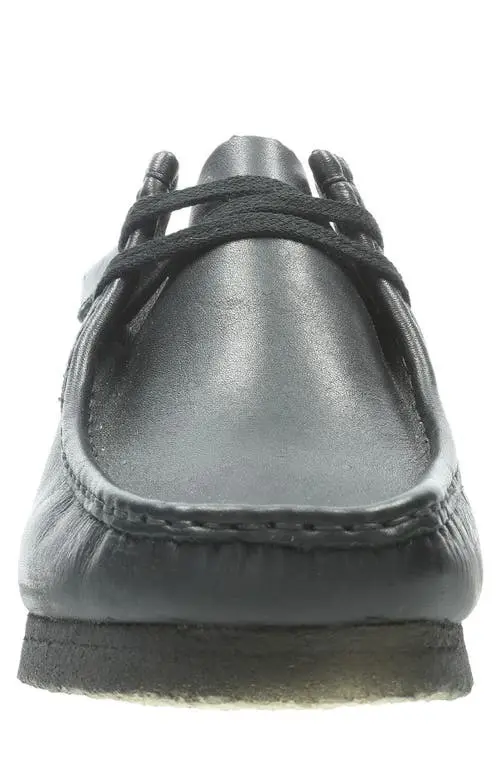 Clarks Wallabee Moc Toe Derby - Black Leat