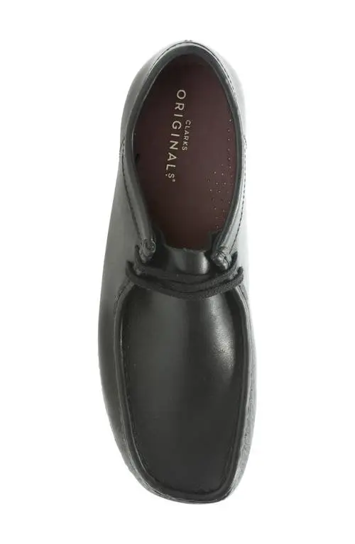 Clarks Wallabee Moc Toe Derby - Black Leat
