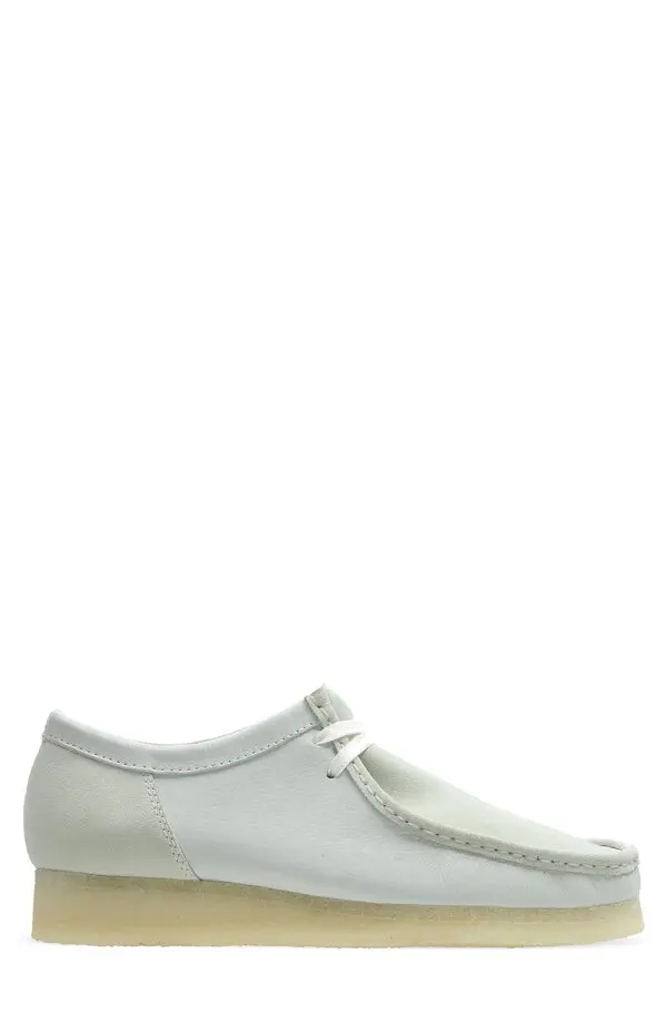 Clarks Wallabee Moc Toe Derby - White Combination
