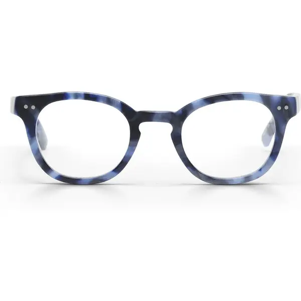 Eyebobs Waylaid 45mm Round Reading Glasses - Blue Demi