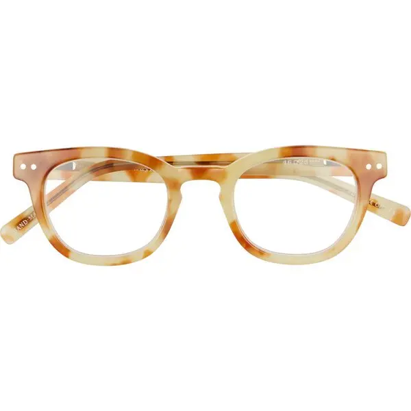 Eyebobs Waylaid 45mm Round Reading Glasses - Carmel Tortoise