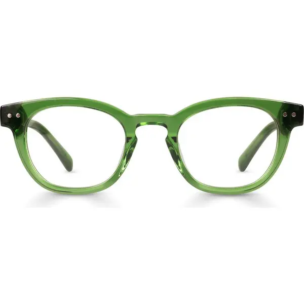Eyebobs Waylaid 45mm Round Reading Glasses - Forest Green Crystal