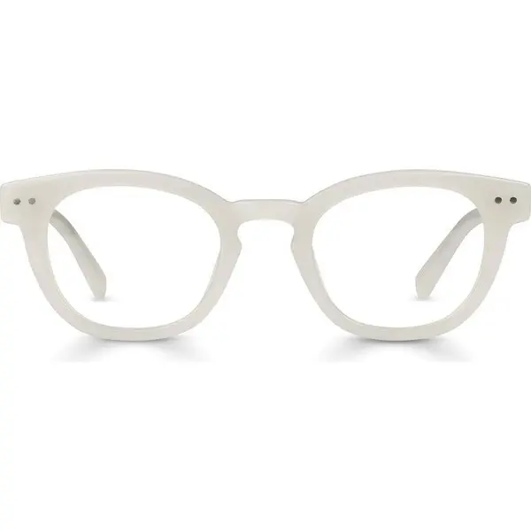 Eyebobs Waylaid 45mm Round Reading Glasses - Milky White