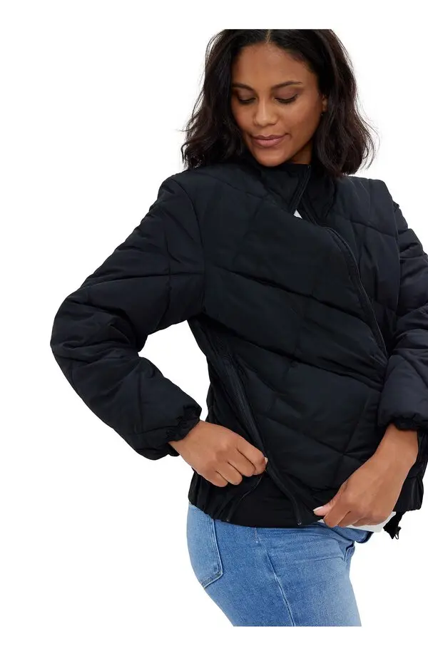 Ingrid & Isabel® Maternity Puffer Jacket - Black