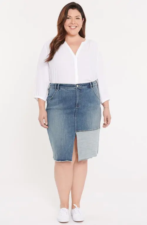 NYDJ Center Slit Midi Skirt