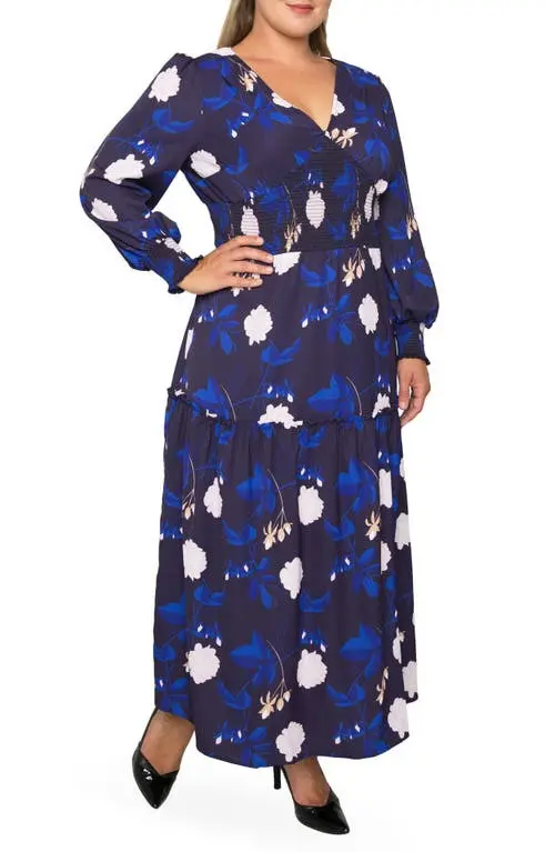 STANDARDS & PRACTICES Floral Smock Waist Maxi Dress - Blooms