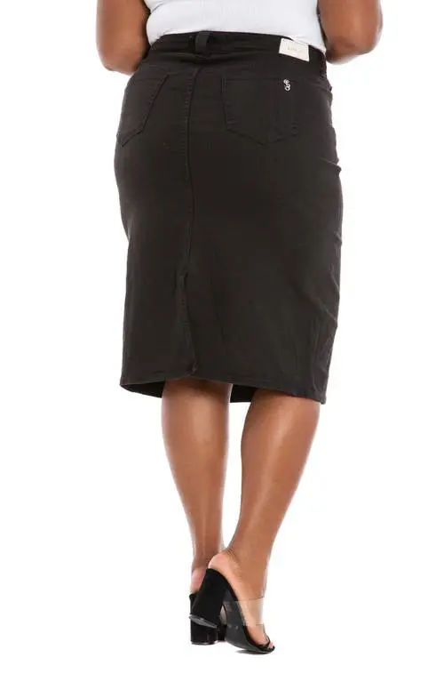 SLINK JEANS Stretch Cotton Denim Skirt