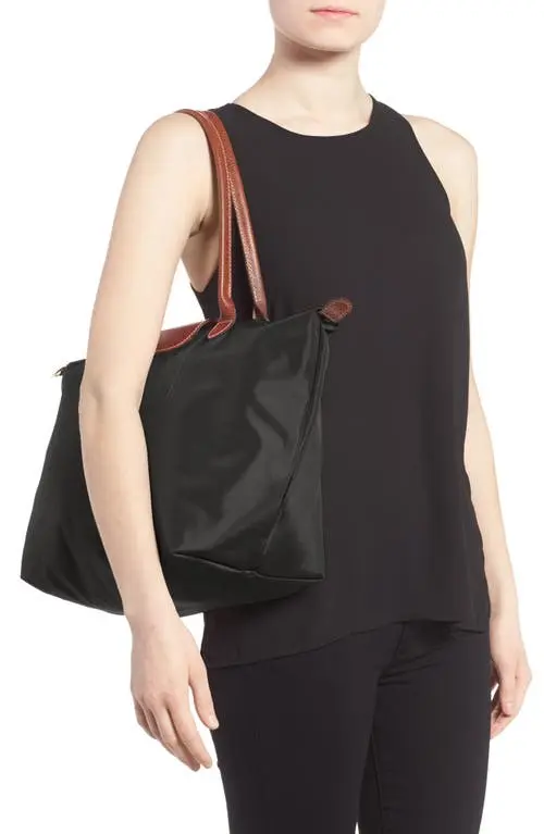 Longchamp Large Le Pliage Tote - Black