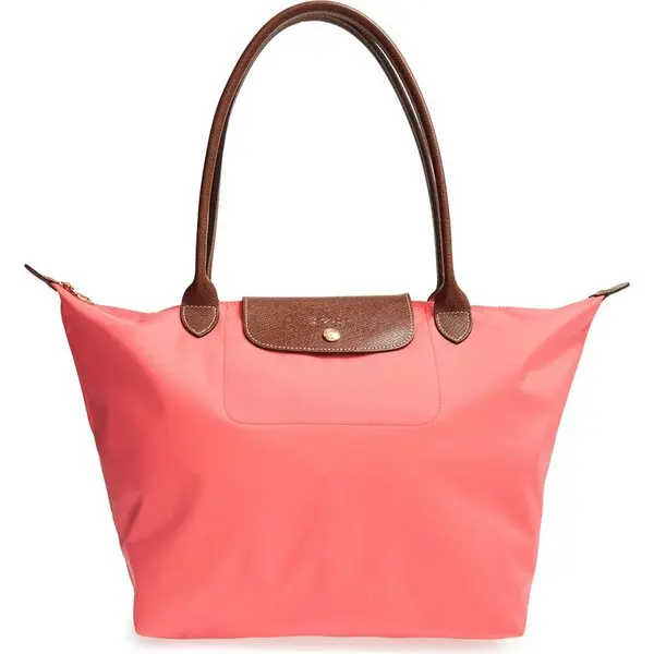 Longchamp Large Le Pliage Tote - Coral