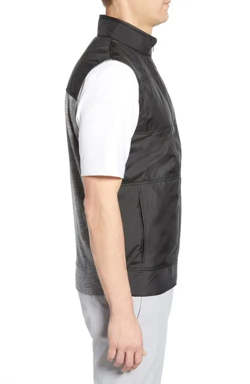 Cutter & Buck Stealth Hybrid Quilted Full Zip Vest - Black